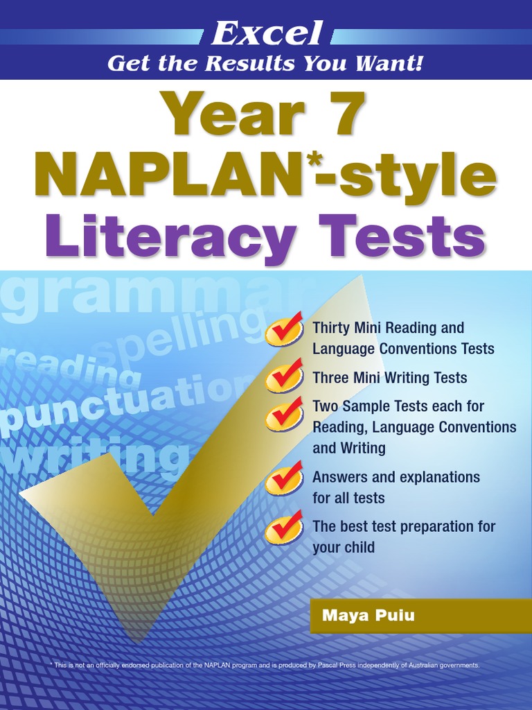 Year 7 NAPLAN Style Literacy Tests | PDF | Human Communication ...