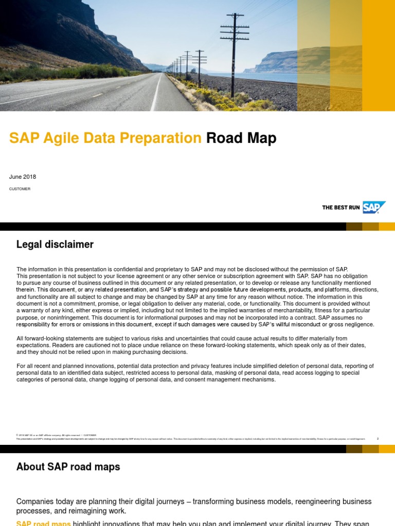 SAP Agile Data Preparation: Road Map | PDF | Sap Se | Agile Software ...