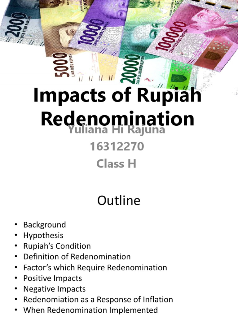 Impacts of Rupiah Redenomination | PDF