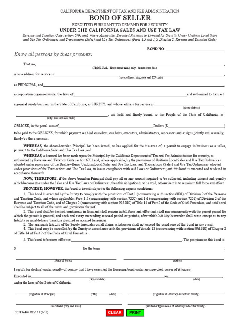 Business - Bond of Seller | PDF | Use Tax | Bonds (Finance)