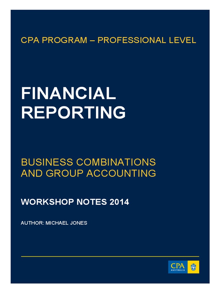 Financial Reporting: Business Combinations and Group Accounting | PDF ...