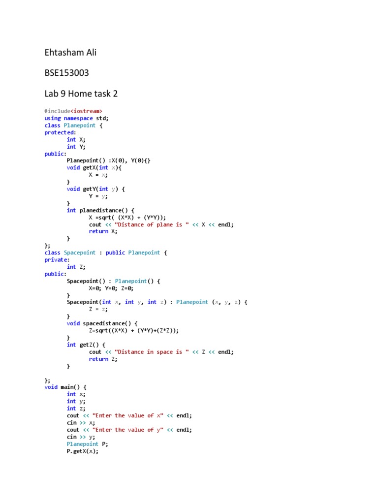 Lab 9 Home Task 2 | PDF