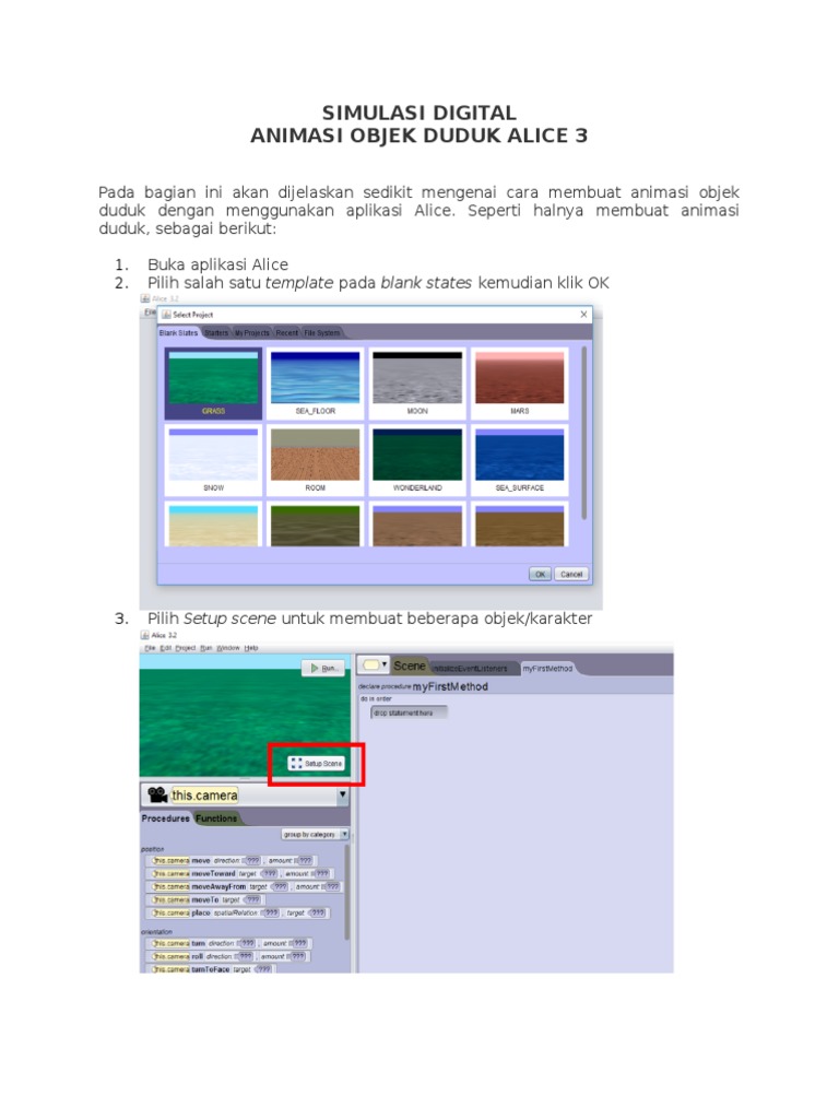 Modul Simdig - Object Duduk - ALICE 3 | PDF