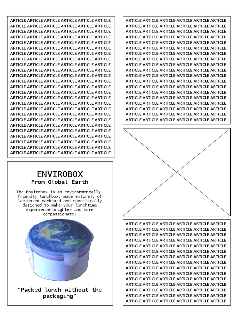 Envirobox Newspaper Article | PDF | Consumer Goods | Freight Transport