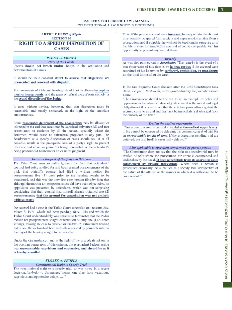 Constitutional Law II Recitation Questions Attorney Adonis Gabriel ...