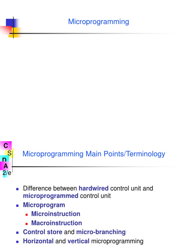 microprogramming (1) | Central Processing Unit | Computing