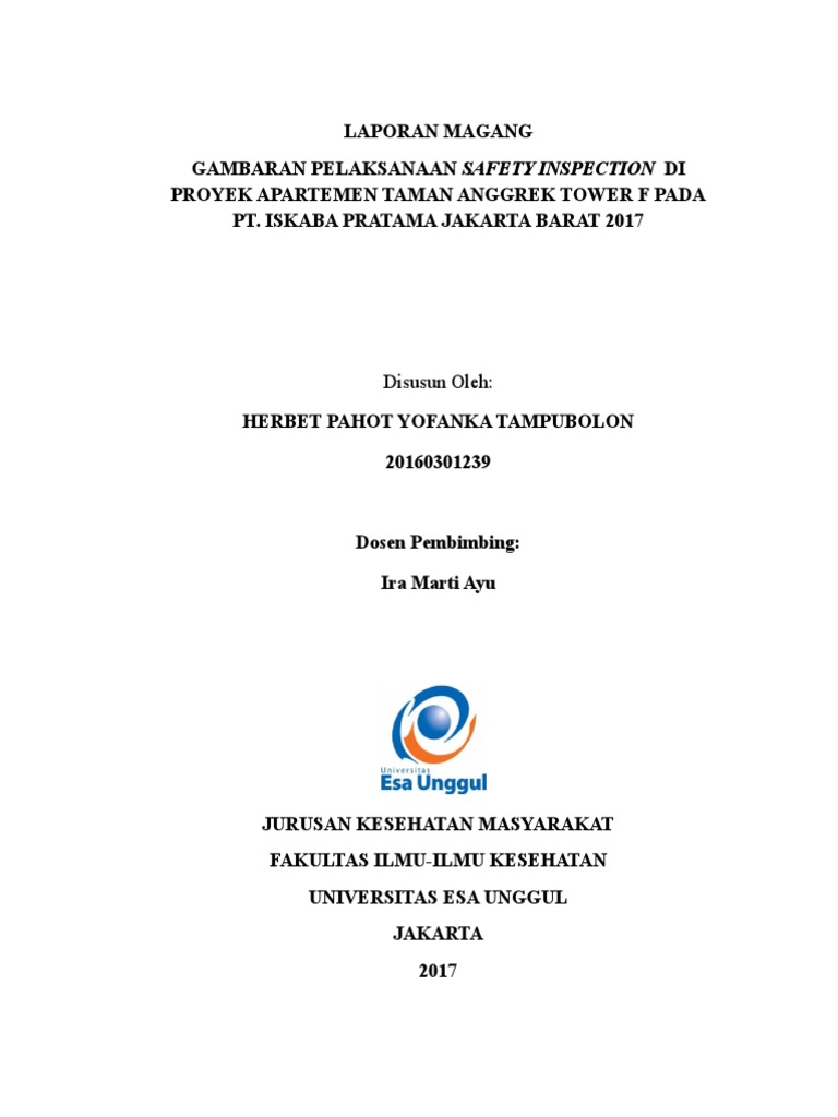 New Newnlaporan Magang (Iskaba Pratama | PDF | Teknologi & Rekayasa