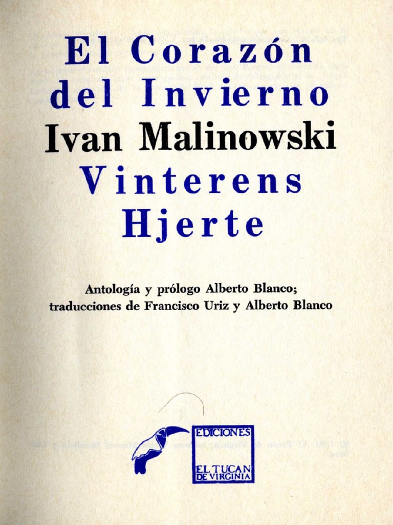 Malinowski, Ivan - El Corazón Del Invierno (Poesía) PDF | PDF