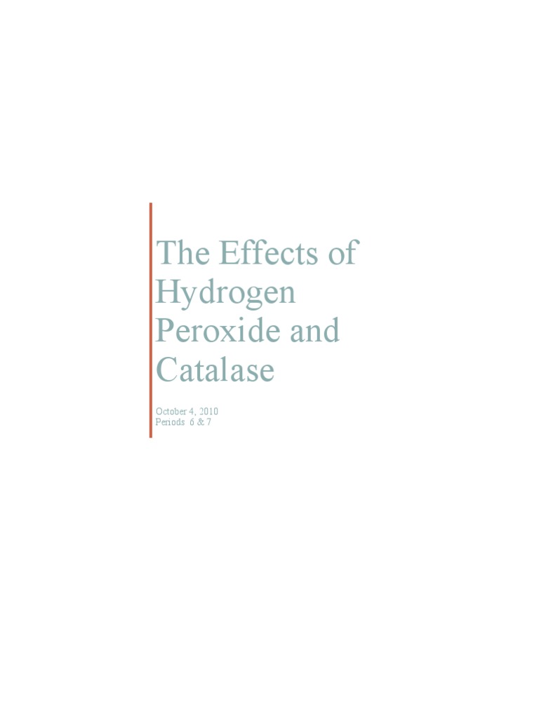 Liver Lab | PDF | Catalase | Hydrogen Peroxide
