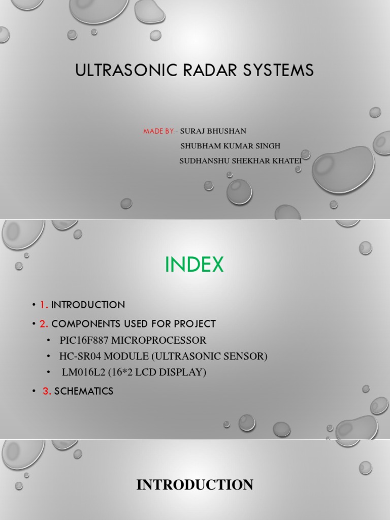 Ultrasonic Radar Systems Defence 2 | PDF