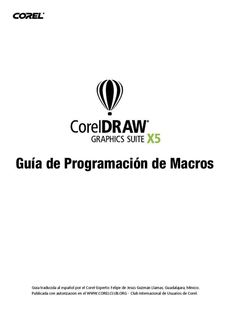 Guia Programacion Macros en Coreldraw | PDF | Visual Basic para Aplicaciones | Básico