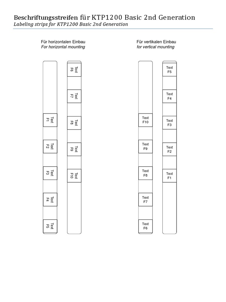 KTP1200 Basic 2nd Gen Label Strips | PDF | Disabled Sports | Tornadoes