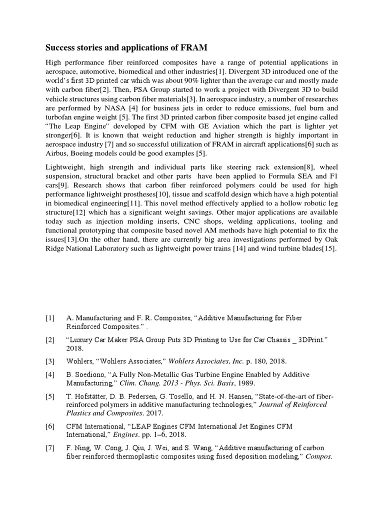 FRAM applications and success stories | PDF | Composite Material | 3 D ...