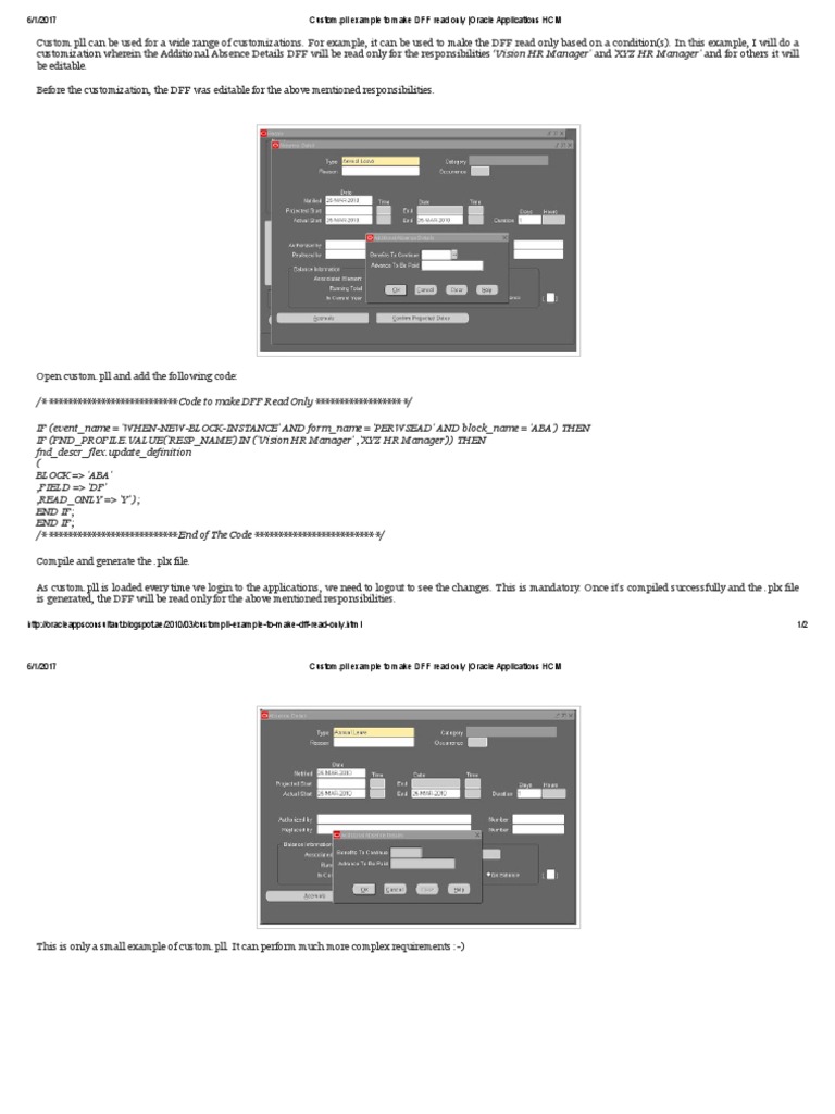 Oracle Forms Custom - PLL | PDF
