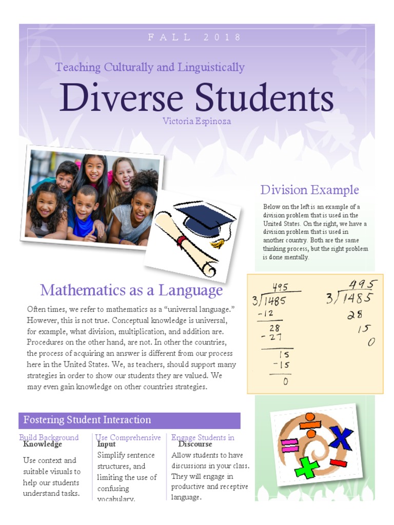 Diverse Students: Mathematics As A Language | PDF | Vocabulary | Knowledge