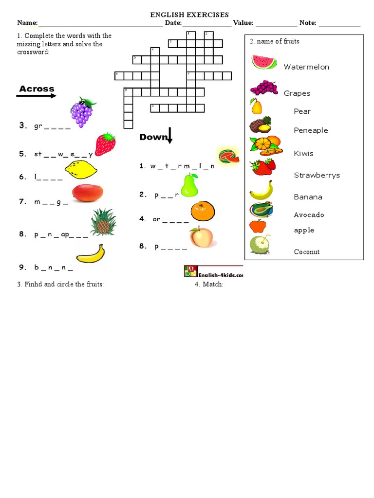 Nursery Fruit Activities Guide | PDF