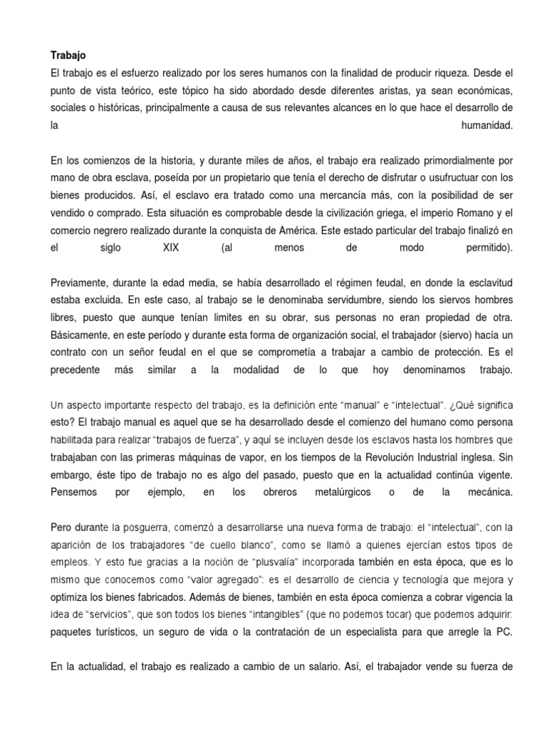 texto de trabajo.docx | Derecho laboral | Salario