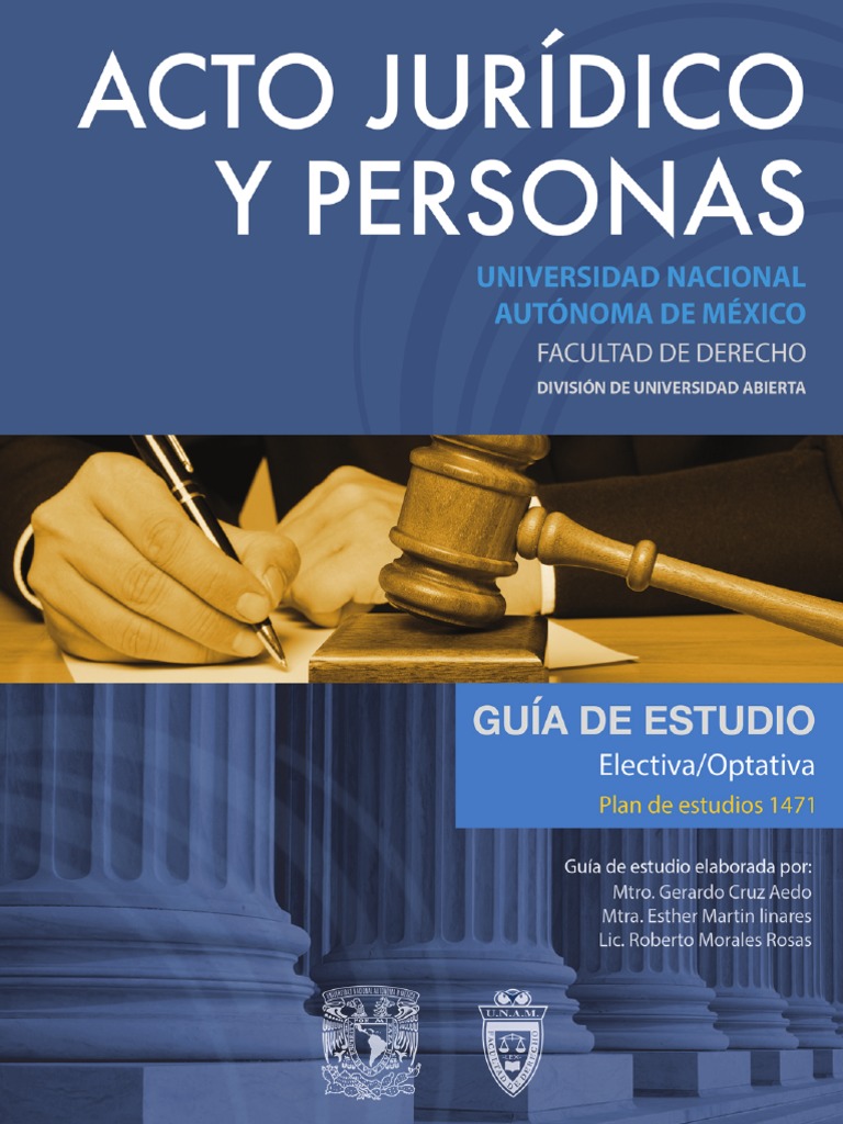 Acto Jurídico y Personas - Unam | PDF | Instrumento jurídico | México