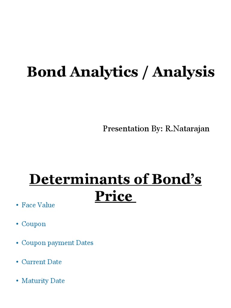 Bond Analysis | PDF | Bonds (Finance) | Yield (Finance)