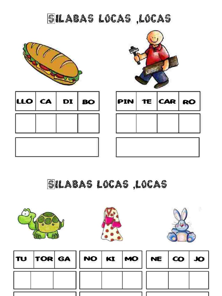 Silabas Locas - Locas | PDF
