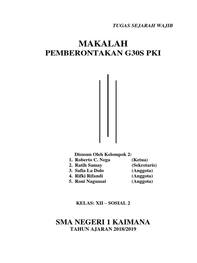 Makalah G30S Pki | PDF