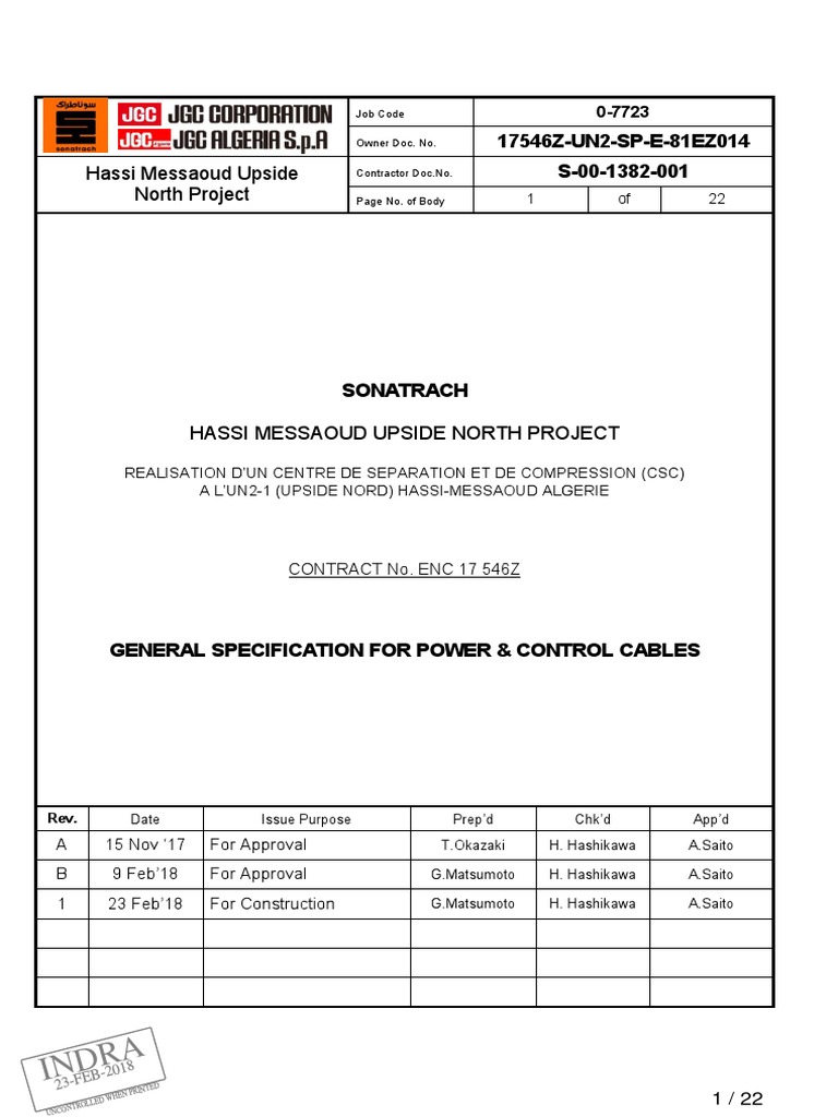 HTTPS://FR - Scribd.com/doc/294639869/method Statement For Cable ...