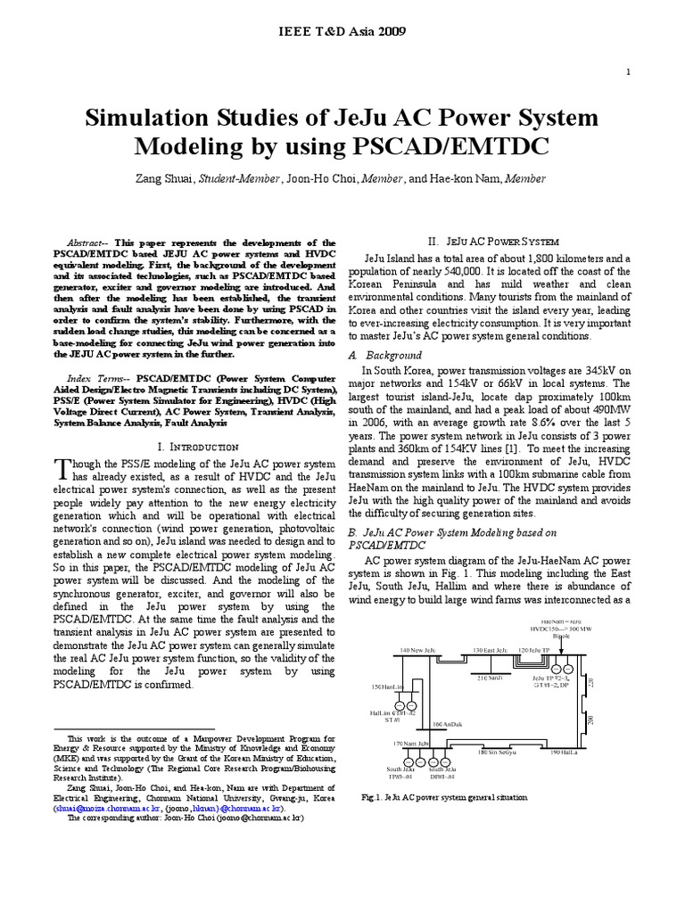 Pscad Simulation | PDF | Electric Power System | High Voltage Direct ...