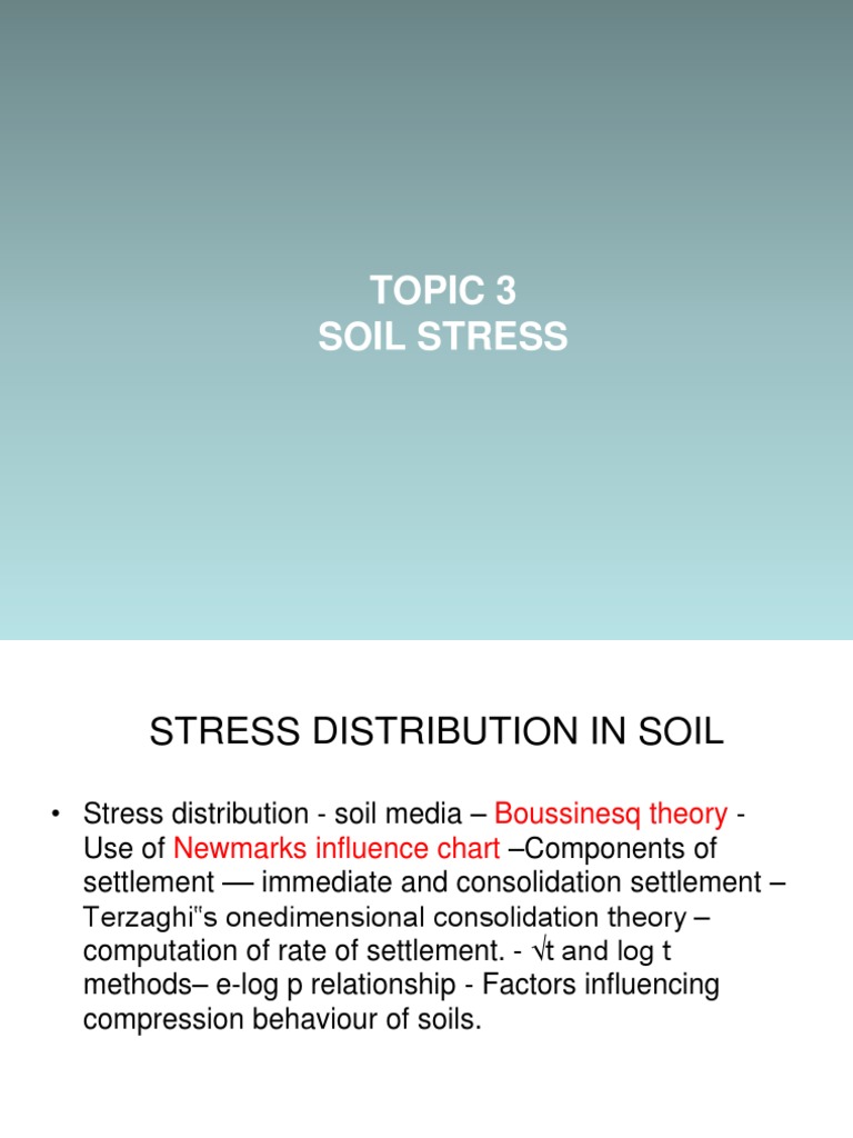 Stress in Soil | PDF | Stress (Mechanics) | Area
