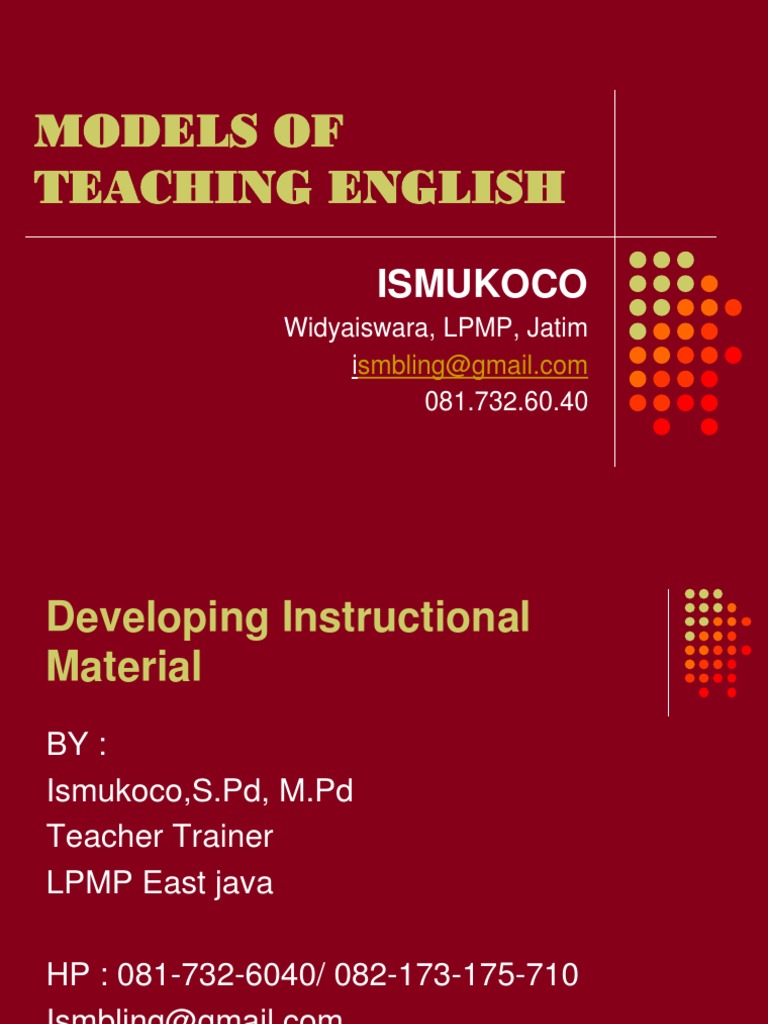 English Teaching Models in Surabaya | PDF | Grammar | English Language