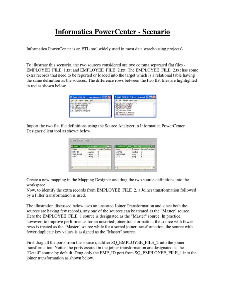 Informatica PowerCenter - Flat Files | PDF | Information Technology ...