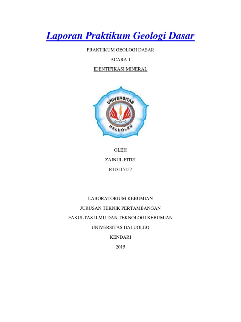 Laporan Praktikum Geologi Dasar | PDF