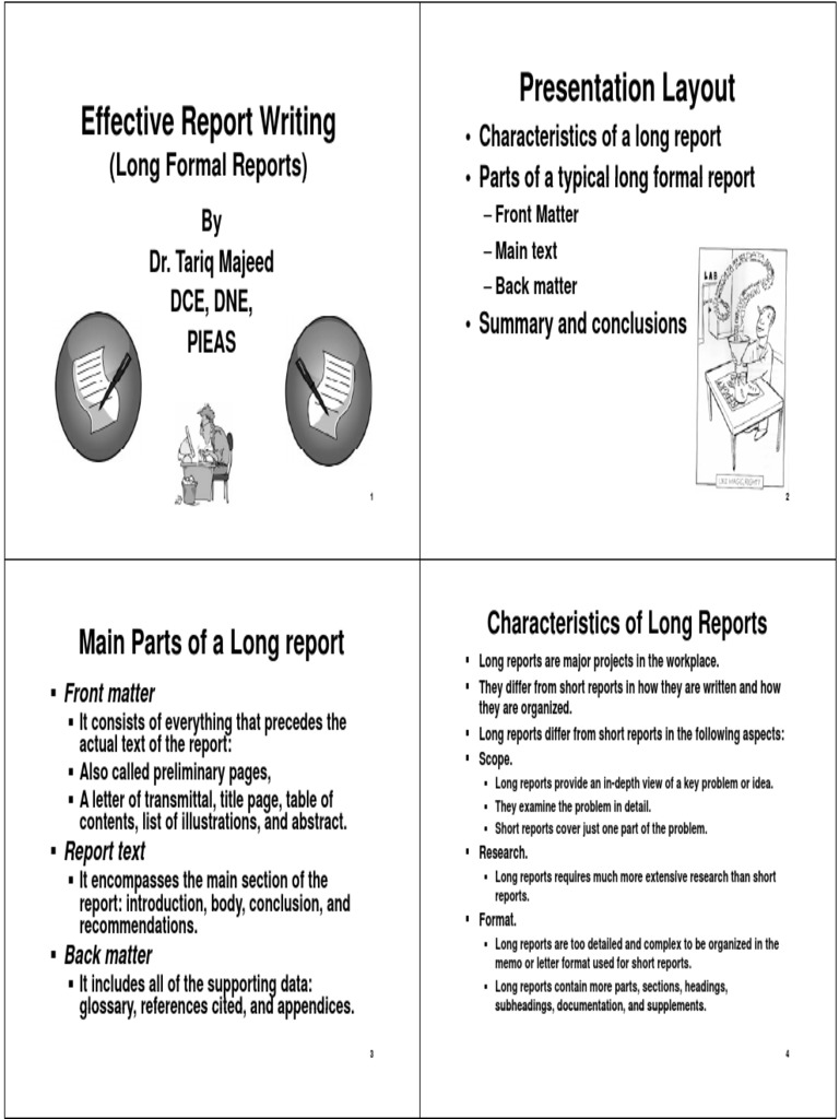 LECTURE 01 4pp Effective Long Report Writing 03 | Download Free PDF | Chart
