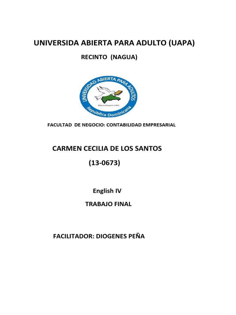Universida Abierta para Adulto (Uapa) : Recinto (Nagua) | PDF