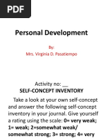 Personal Development Q1 M1 | PDF | Self | Self Concept