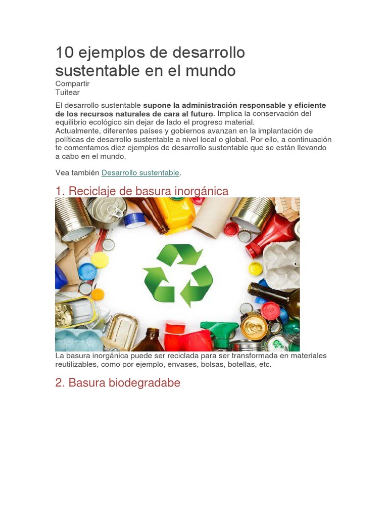 10 Ejemplos de Desarrollo Sustentable en El Mundo | Residuos | Energía solar