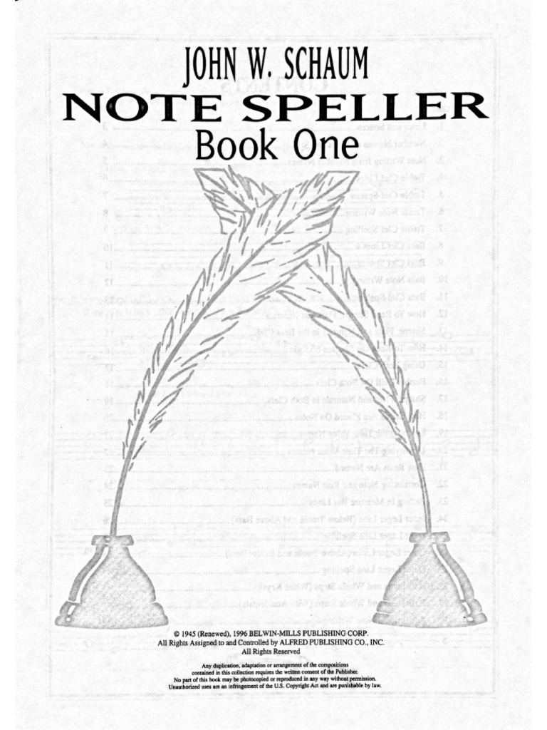Note Speller Book 1 PDF | PDF