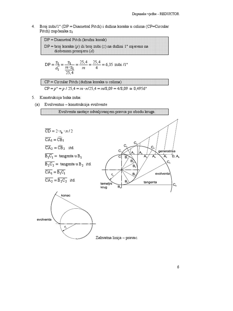 Konstrukcija Evolvente PDF | PDF