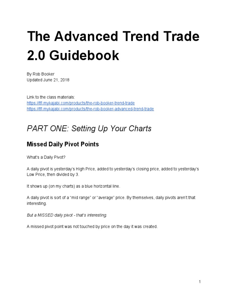 Advanced Trend Trading Techniques | PDF | Order (Exchange) | Moving Average