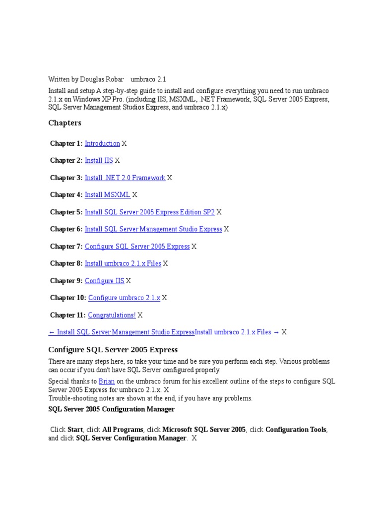 Iis Configuration For Intranet Pdf Microsoft Sql Server Internet
