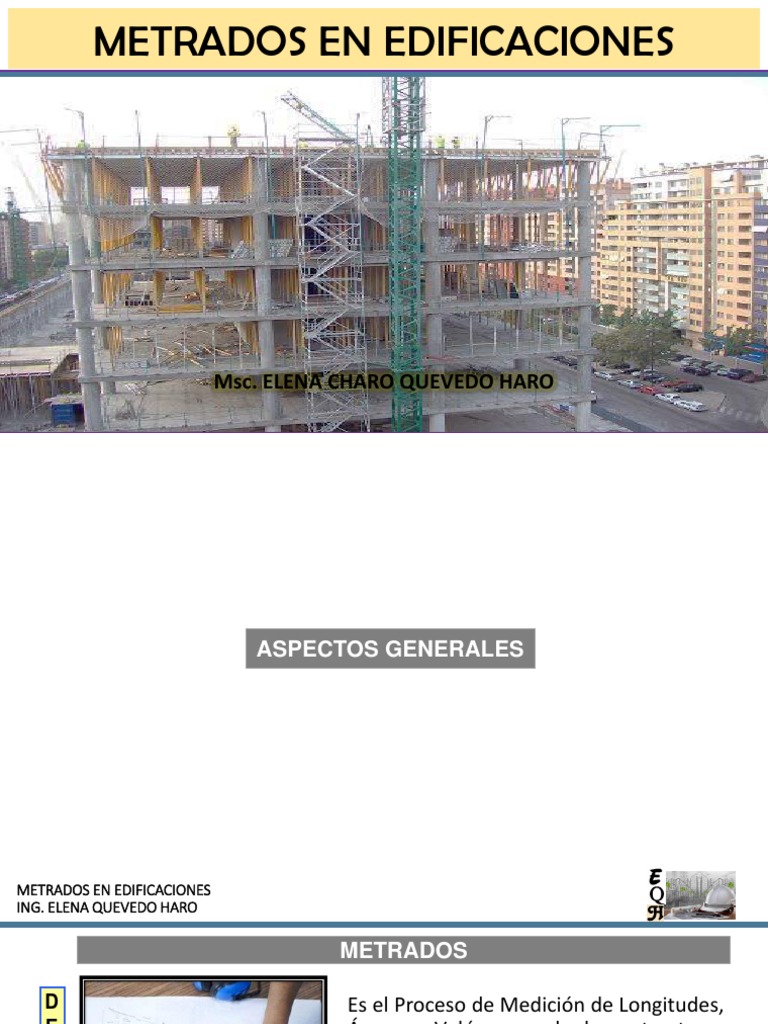 LOS METRADOS - CONSTRUCCIONES I | Edificios y estructuras | Fundación (Ingeniería)