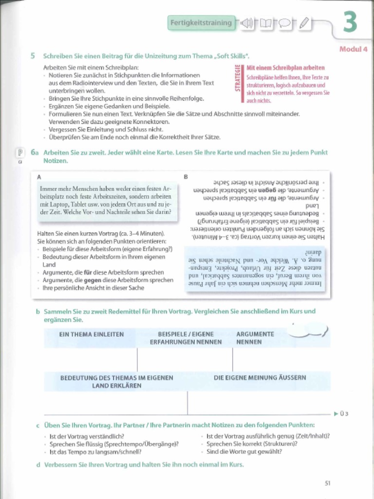 Goethe-Zertifikat C1, Sprechen