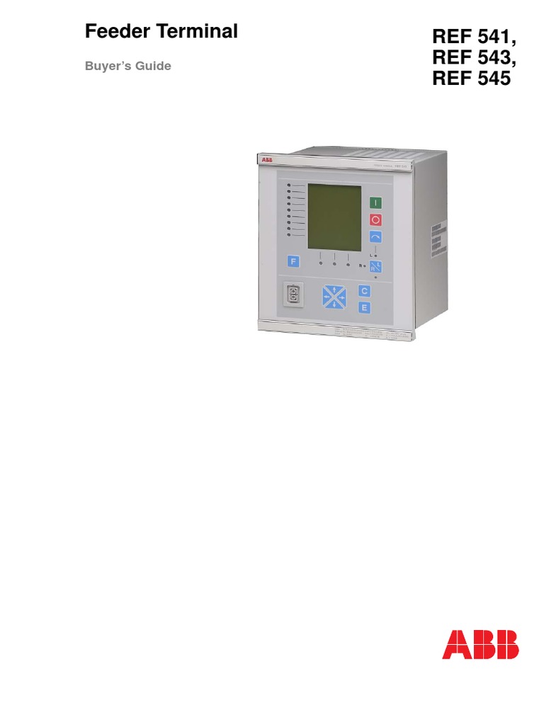 Feeder Terminal REF 541, REF 543, REF 545: Buyer's Guide | PDF | Power ...