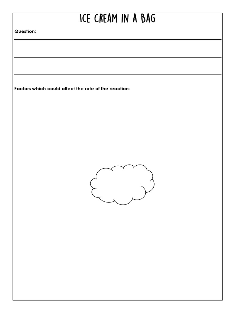 Ice Cream in A Bag - Template | PDF | Finance & Money Management | Business