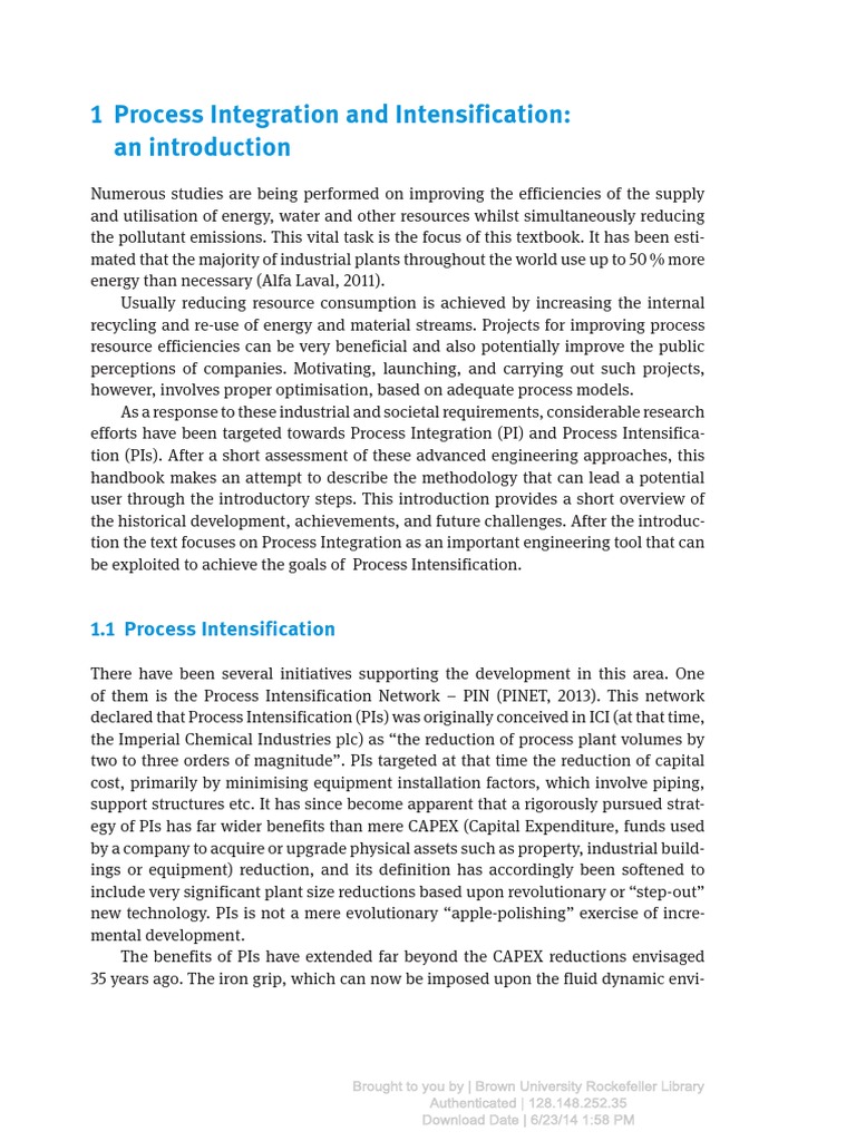 Dokumen - Tips Process Integration and Intensification Saving Energy ...