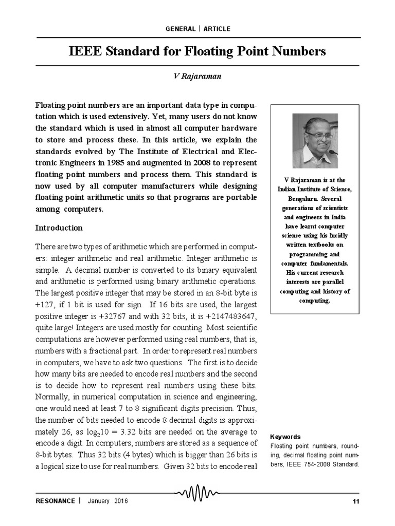 Floating Point Numbers Pdf Numbers Theory Of Computation