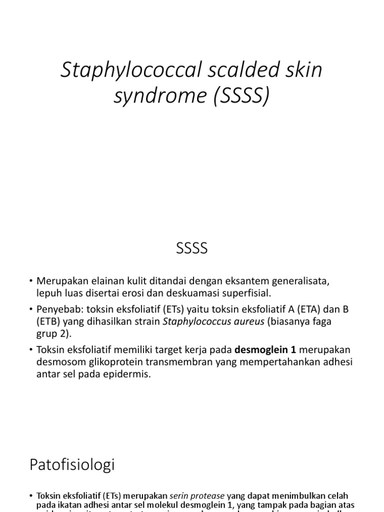 Staphylococcal Scalded Skin Syndrome (SSSS) | PDF