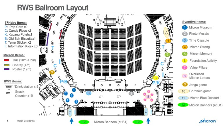 RWS Ballroom Layout: 7friday Items | PDF | Leisure