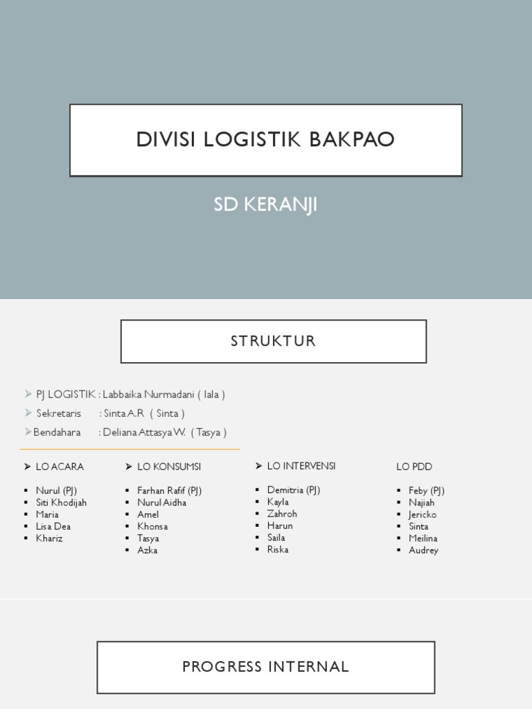 Divisi Logistik | PDF