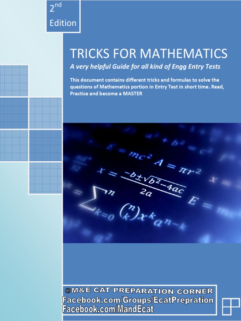 Mathematics Tricks (2nd Edition) - 2 PDF | PDF | Function (Mathematics ...