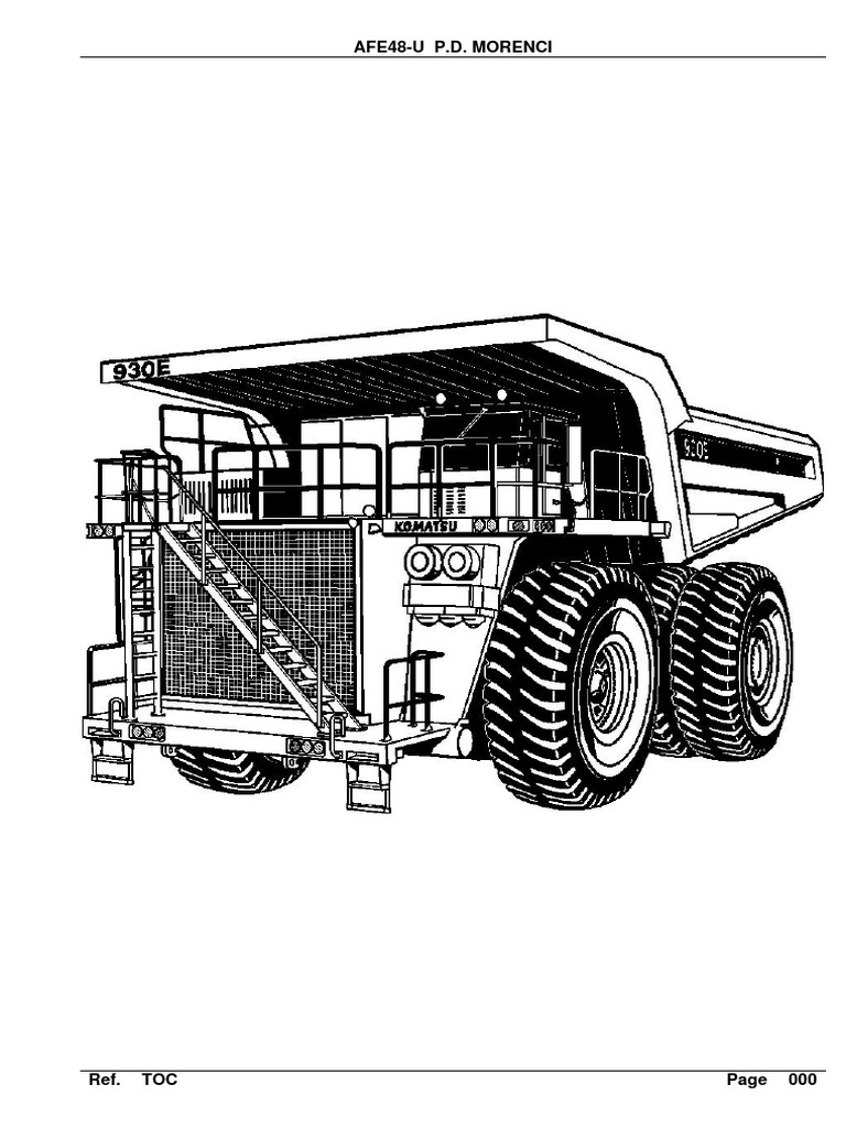 Komatsu 930E Haulpak Overview | PDF | Washer (Hardware) | Pipe (Fluid ...